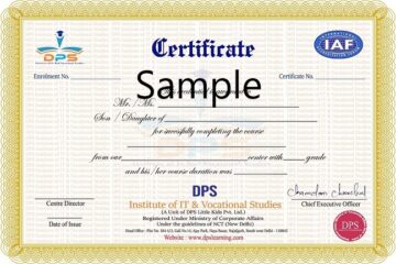 Certificate Sample – DPS Learning